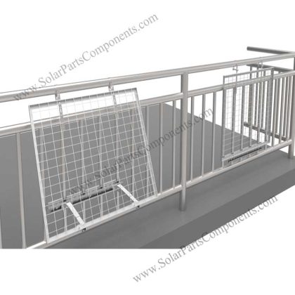 Balcony adjustable solar racking kit