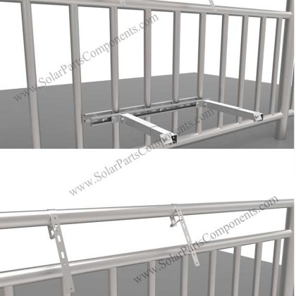 Balcony adjustable solar racking kit