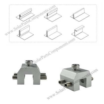 The Snap Lock roof clamps is our most popular option