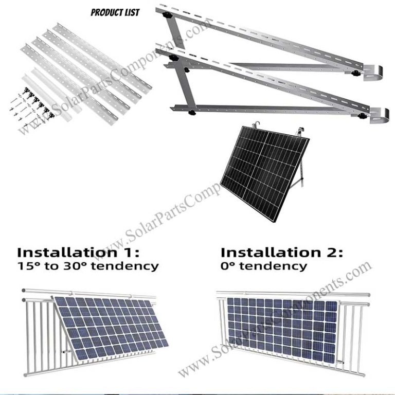 solar panel balcony mount system