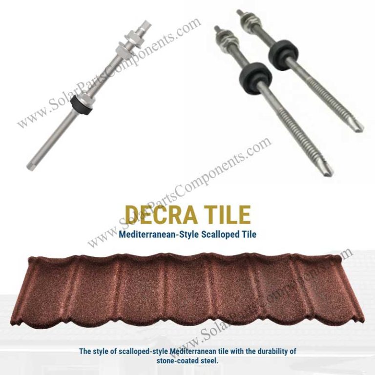 Solar hanger bolt for steel purlin self-drilling head