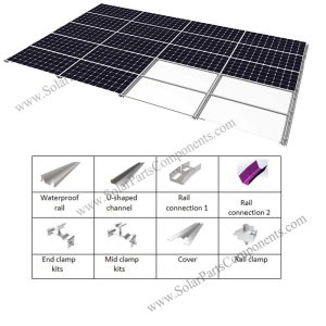 Solar waterproof structure for solar panel