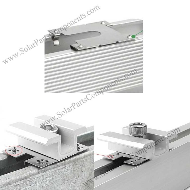 What role does the grounding washer for solar play?