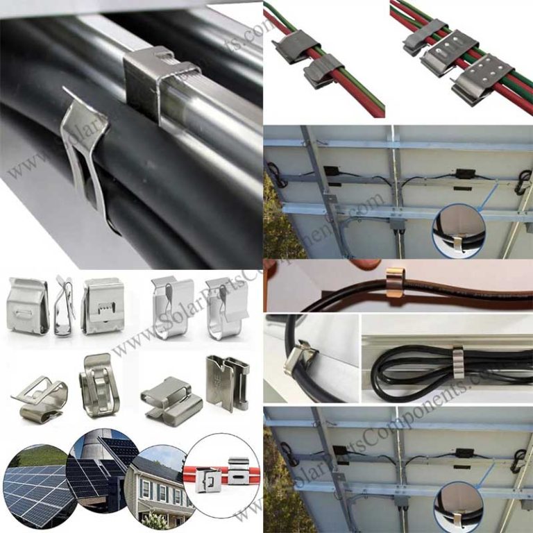 How to install PV cable clamps