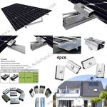 Thin film solar module clamps used to fix thin-film solar panels.